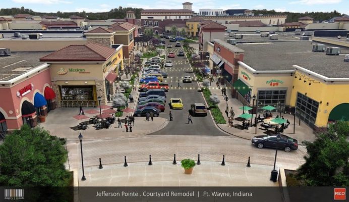 First look at Jefferson Pointe "Courtyard Makeover" project - WOWO News/Talk 92.3 FM and 1190 AM