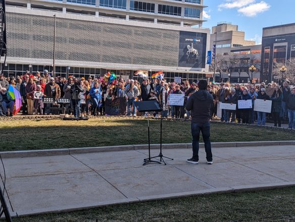 LGBTQ Community Gathers For Downtown Fort Wayne Rally - WOWO News/Talk ...